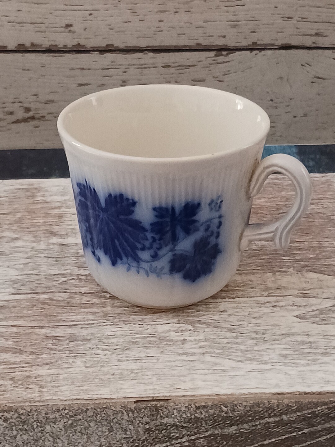 Small Flow Blue Cup-vintage Blue and White Coffee Teacup-maple Leaf ...