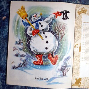 Frosty the Snowman Little Golden Book-1977 28th Printing-annie North ...