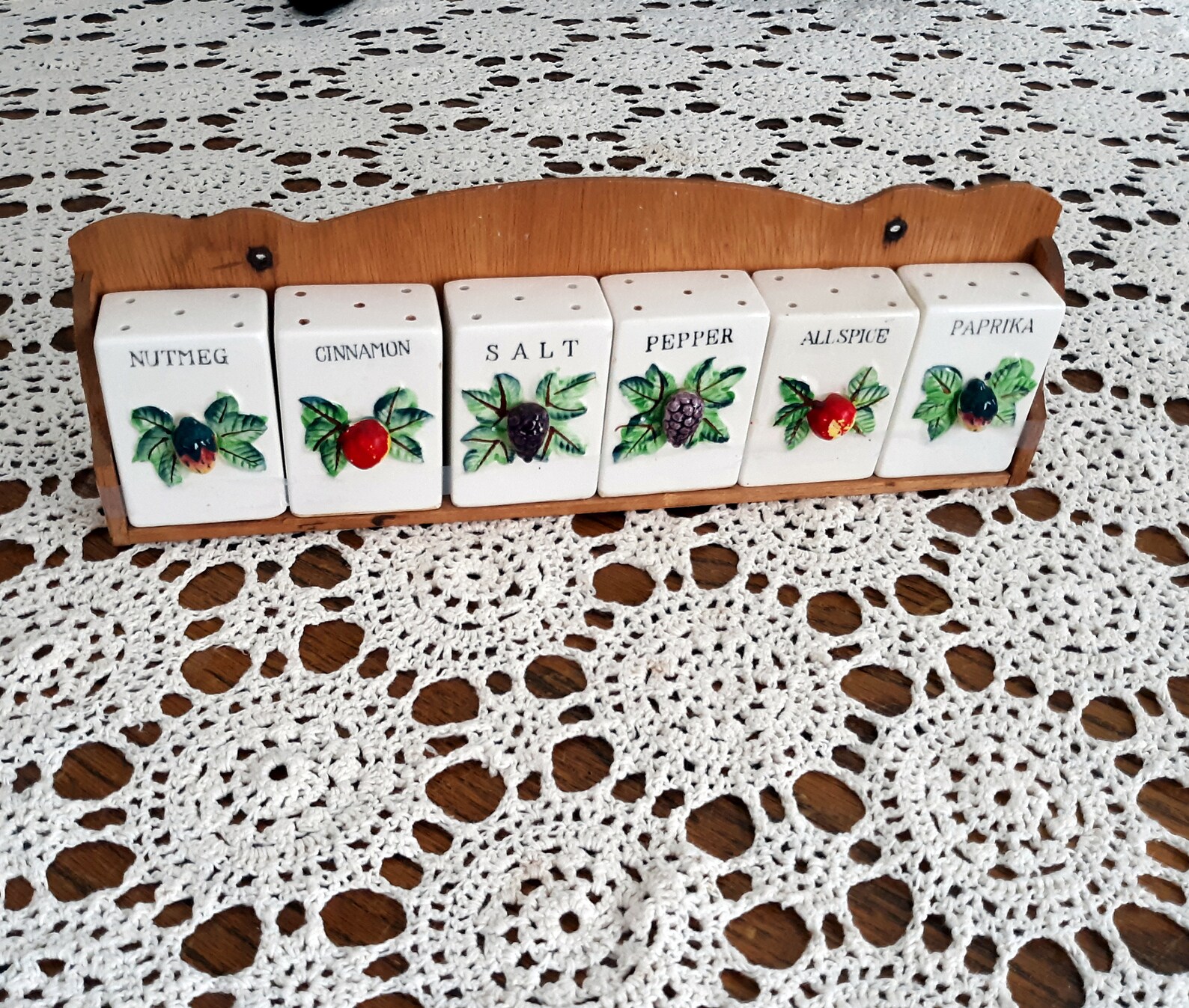 Vintage Ceramic Spice Rack-made in Japan-dimensional - Etsy