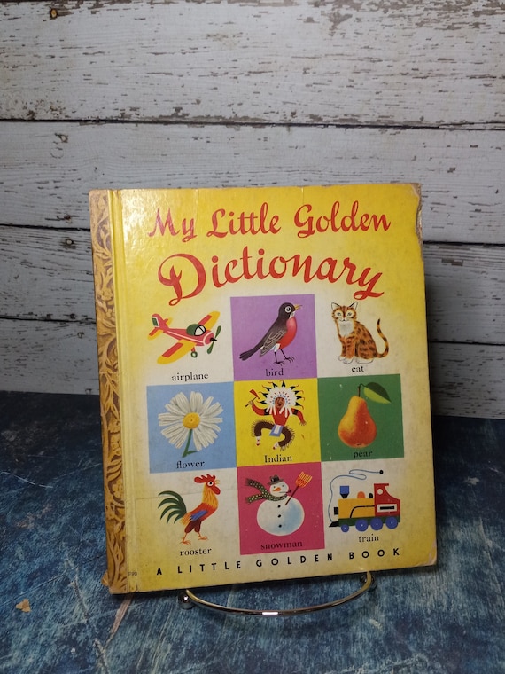 My Little Golden Dictionary-1949 childrens book-antique Little Golden ...