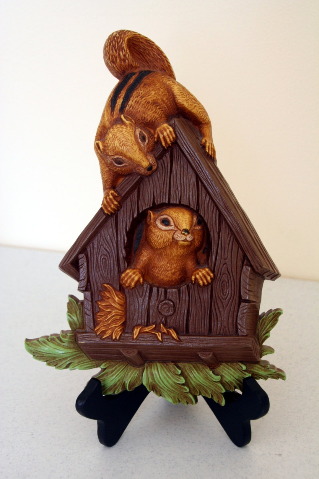 Dart Resin Wall Art- Chipmunk House-mid Century Plastic Wall Decor - Etsy
