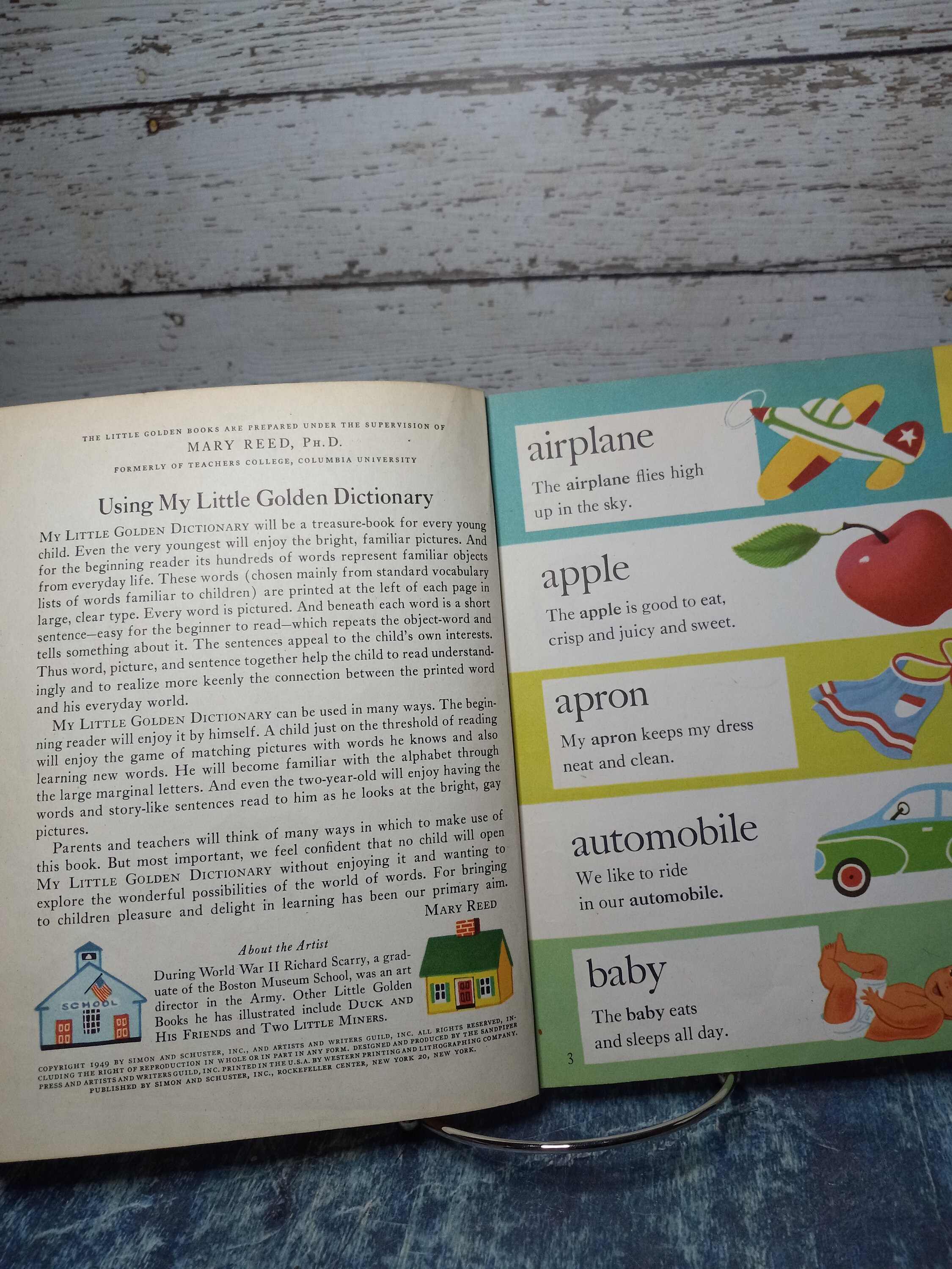 My Little Golden Dictionary-1949 Childrens Book-antique Little Golden ...