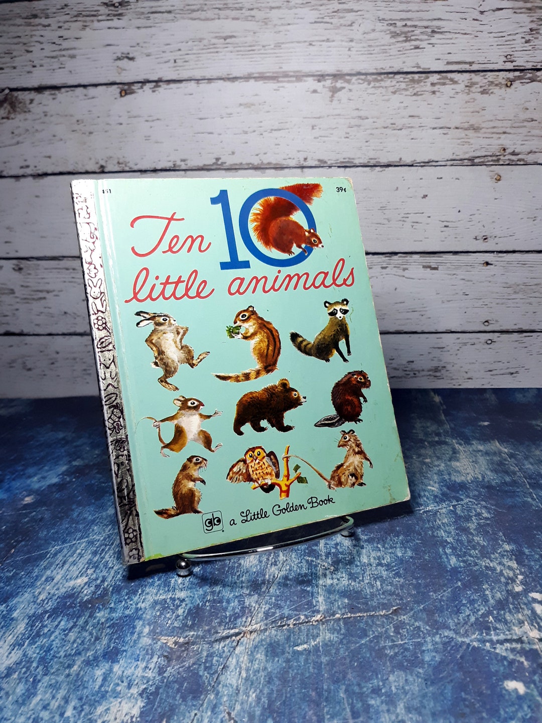 The 10 Little Animals Little Golden Book-1971 Second Printing - Etsy