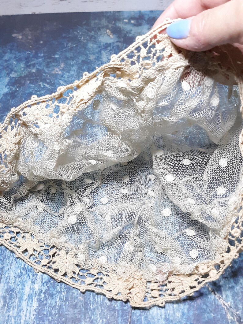 Antique Night Cap-vintage Lace Sleeping Hat-ecru Lace-victorian - Etsy