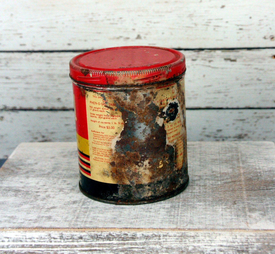 Very Old Household Tin | Etsy