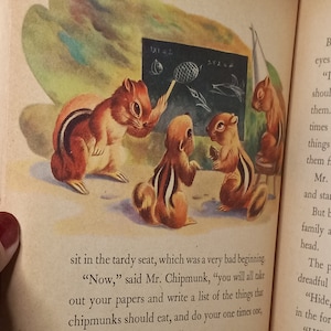 1947 Chip Chip Chipmunk Book-very Old Little Golden Book-childrens ...
