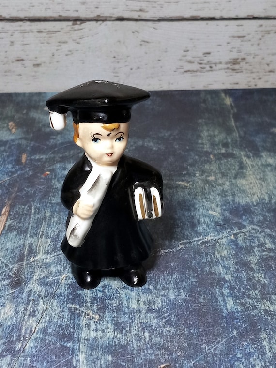 Graduation Figurine-vintage boy Graduate-diploma - Etsy
