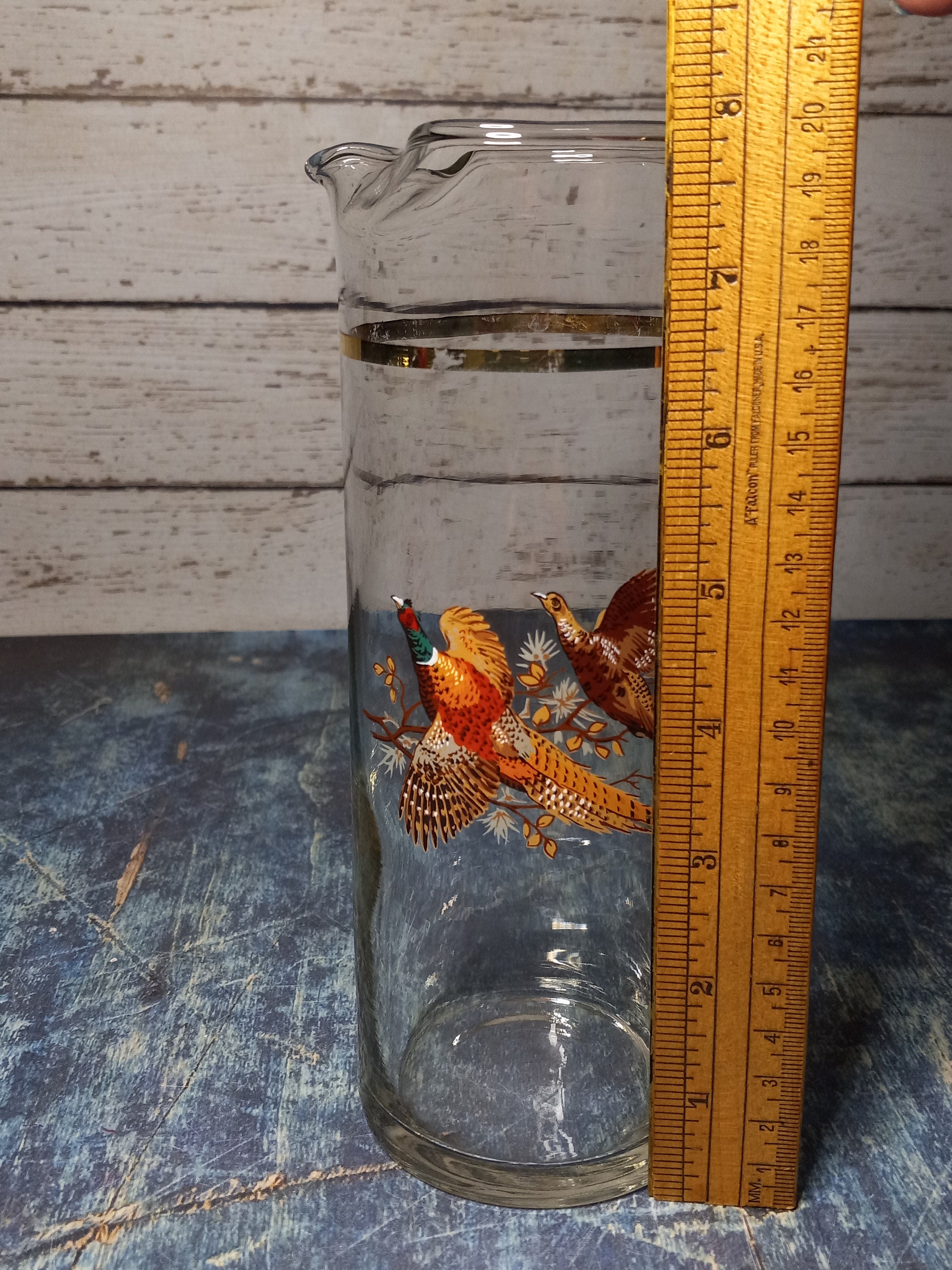 Pheasant Martini Cocktail Pitcher-mid Century Barware-elegant Retro ...