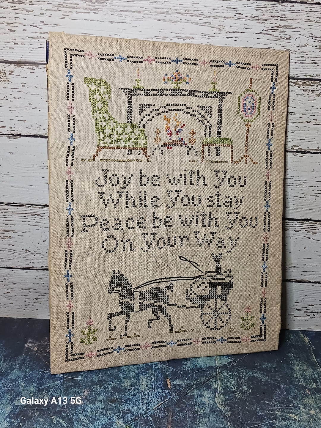 Antique Cross Stitched Sampler-signed and Dated 1903-elizabeth Easton ...