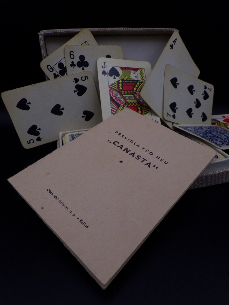 Vintage Canasta Cards, Post-1960, Gently Used but Well-preserved. Full ...