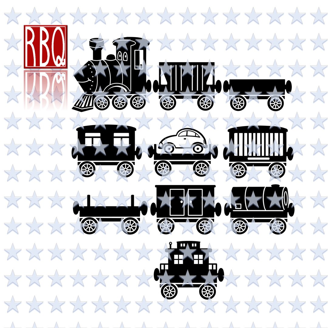 Complete Train, Steam Train Svg, Train Cars, Train Wagon, Train Clip ...