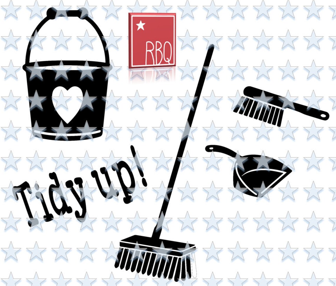 Clean up Set Bucket Broom Tidy up Hand Bromm Shovel Cleaning - Etsy