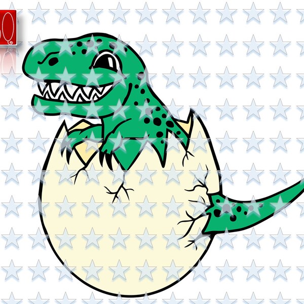 Hatching Dinosaur Egg Svg - Etsy