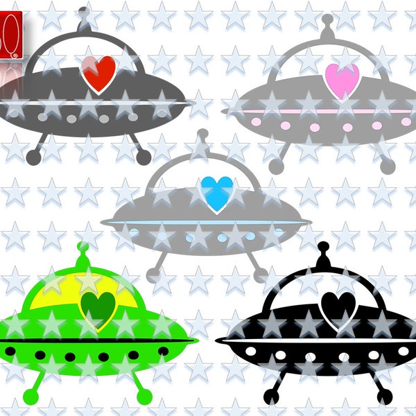 Flying Saucer Svg - Etsy