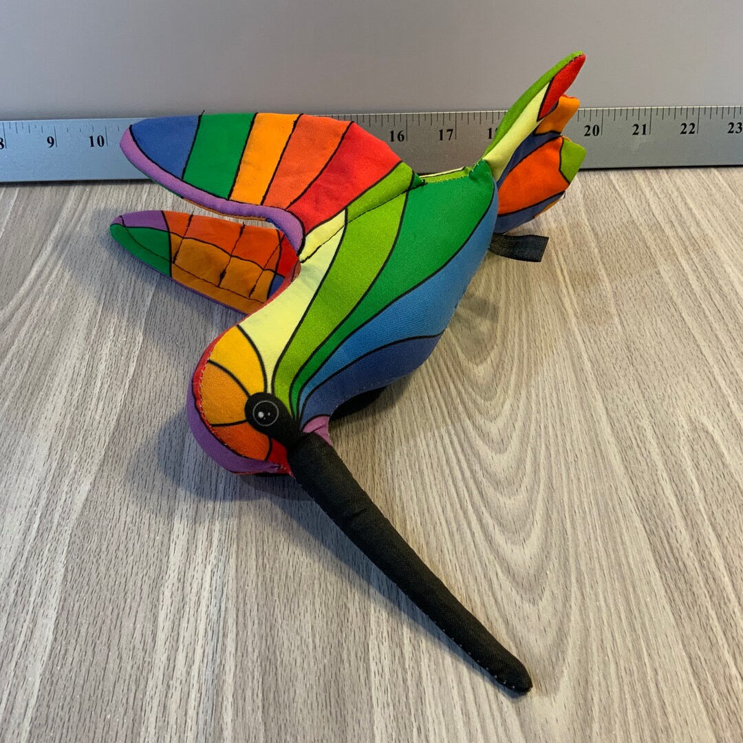 Rainbow Hummingbird, Memory Bird, Hummingbird Toy, Retro Mix, Gift for ...