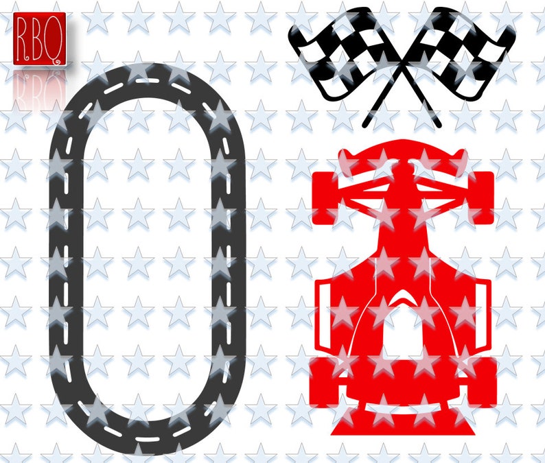 Plotterdatei Rennauto Rennbahn Rennwagen Ziel Flaggen - Etsy.de