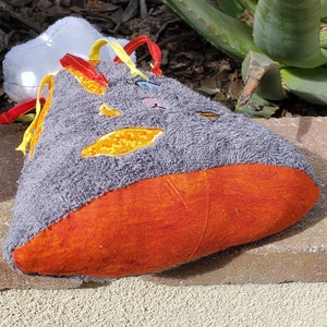 Volcano Plush Toy: Mount Etna Style, Sensory Ribbons - Etsy