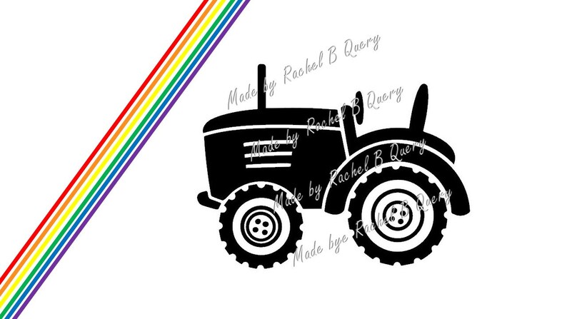 Plotterdatei Traktor ohne Dach, Trecker Bauernhof, Auf dem Feld Bauer Digitaler Download SVG eps ...