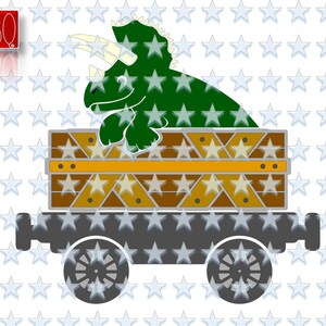 Triceratops Car, Dinos Riding Trains, Dino on Train, Dinosaur, Dino Box ...