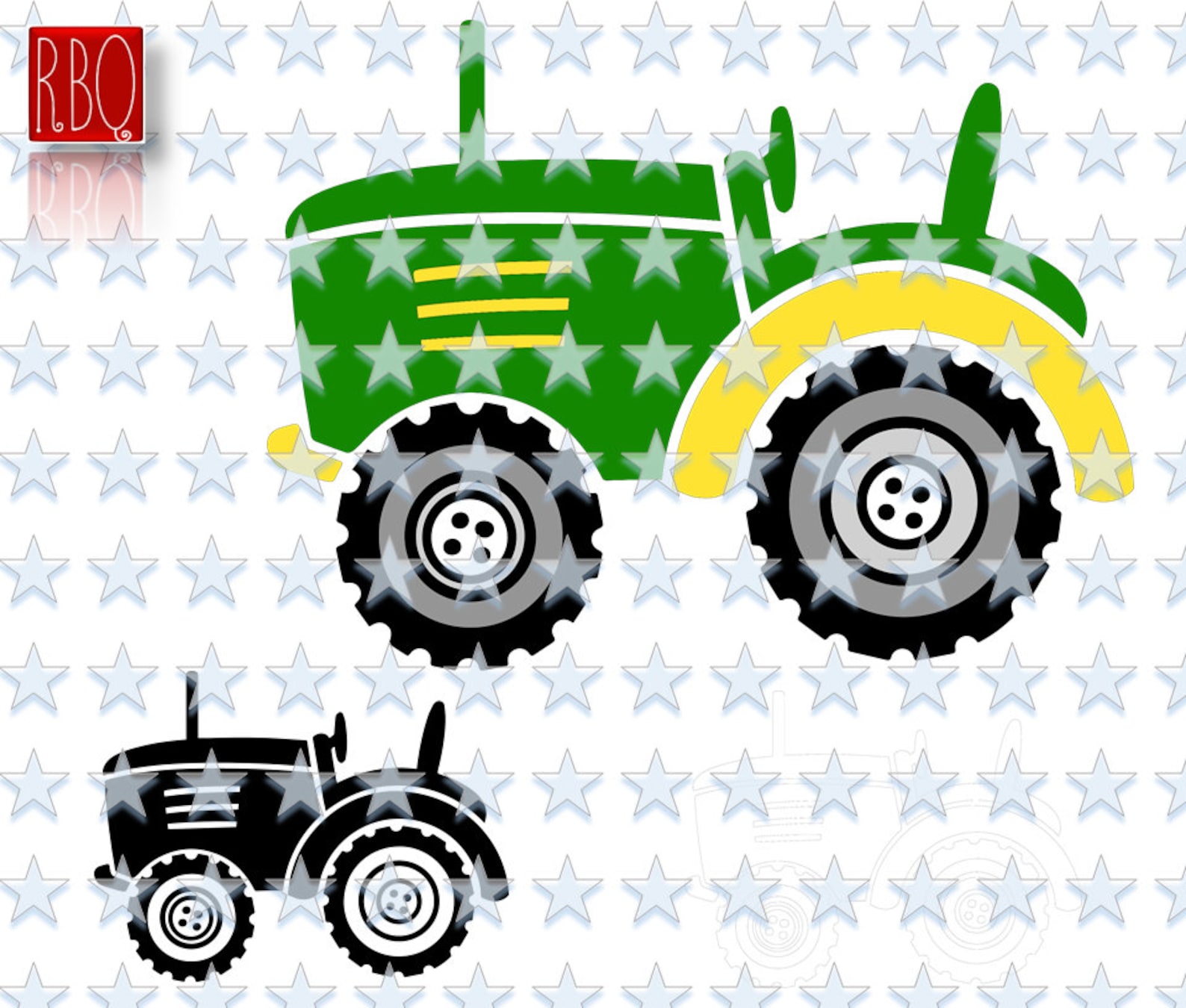 Plotterdatei Traktor ohne Dach, Trecker Bauernhof, Auf dem Feld Bauer Digitaler Download SVG eps ...