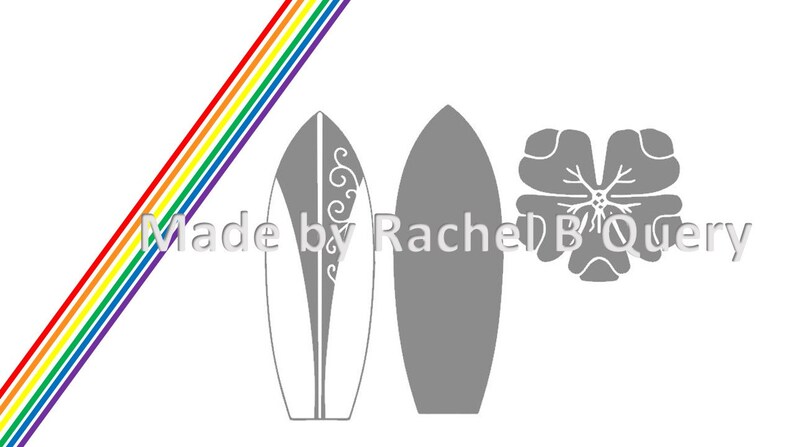 Surfboard Flower Surfing Pattern Board Ocean Pacific Riding - Etsy