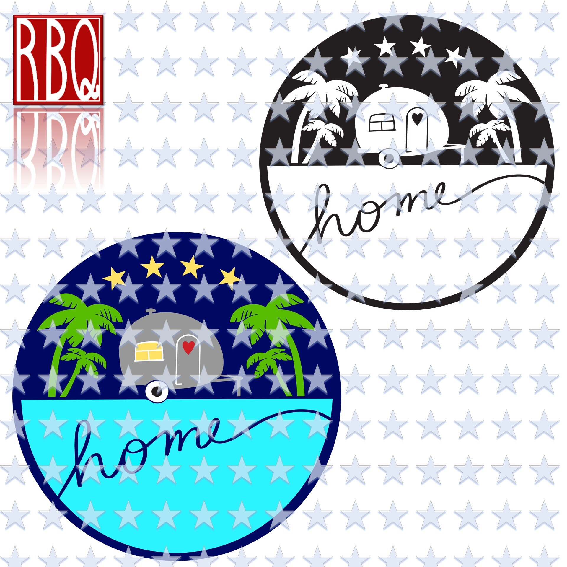 Plotterdatei Wohnwagen Wohnwagen Palmen Camping Liebe | Etsy