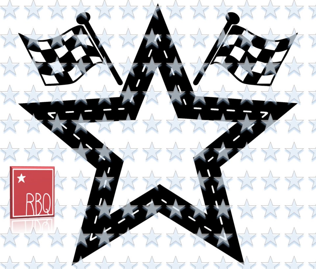 Star Race Track Street Flag Finish Flags Road Racing Riding Driving ...
