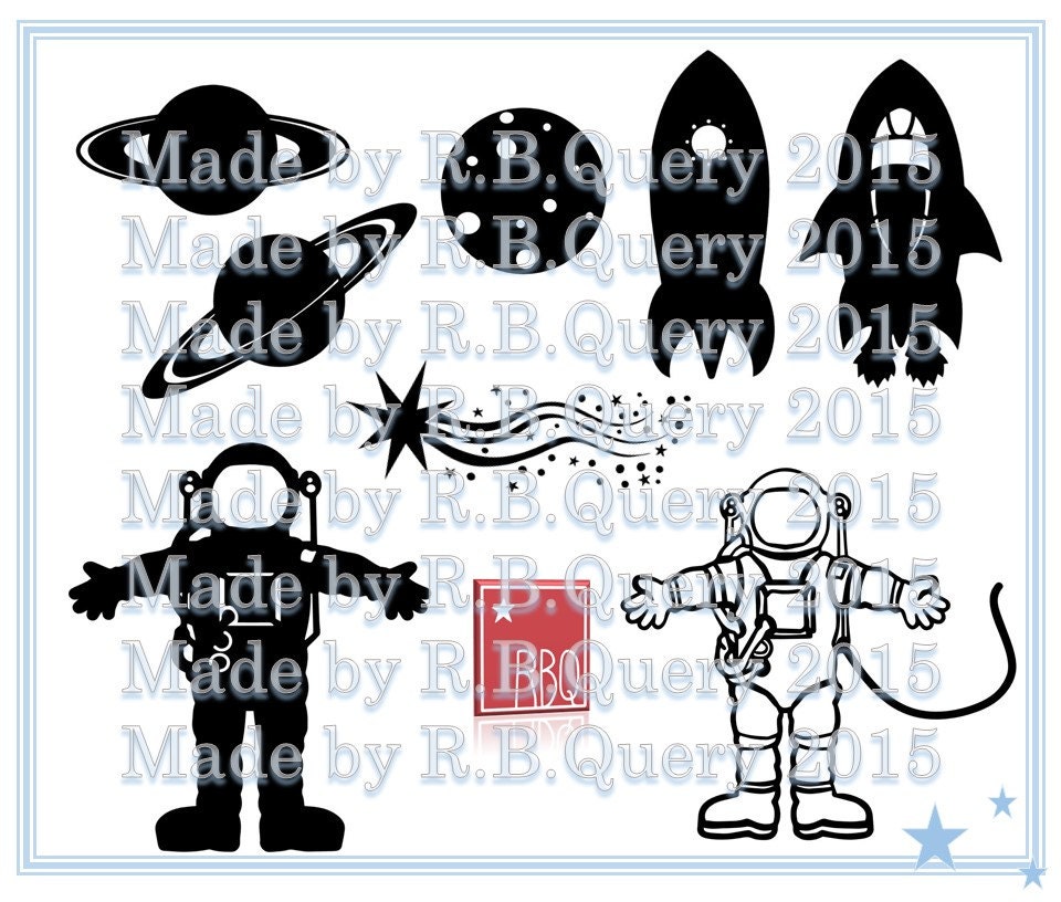 Plotterdatei Ab ins All Astronaut Planeten Sternschnuppe | Etsy Schweiz