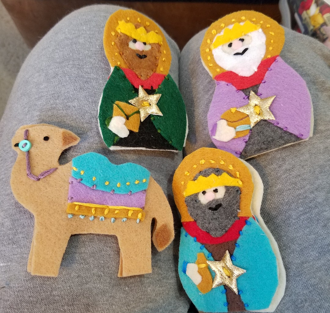 The Wisemen and Camel set of 4 - Etsy