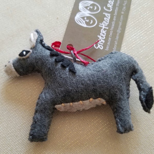Donkey Ornament - Etsy