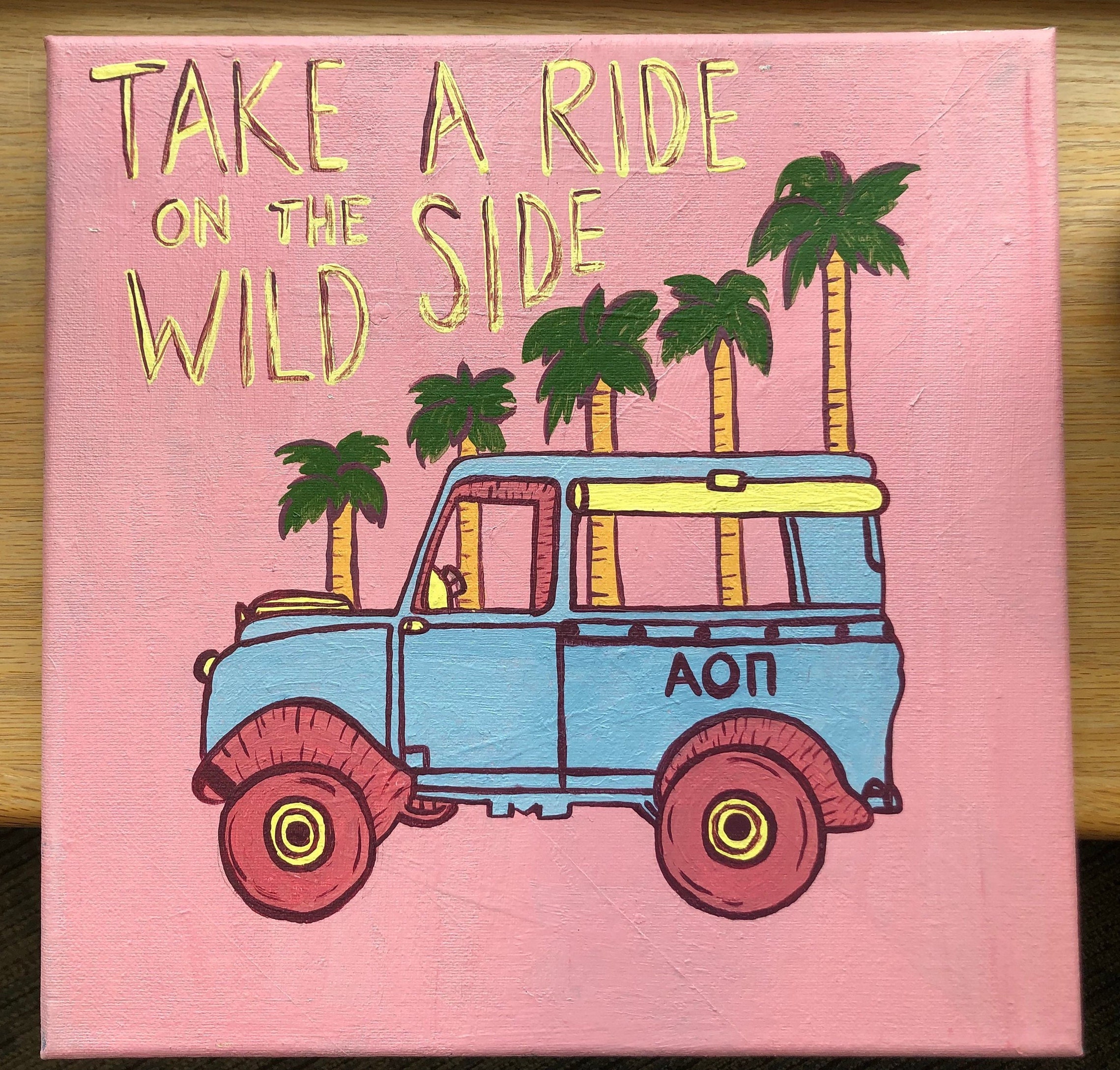 Custom Sorority Jeep Canvas - Etsy