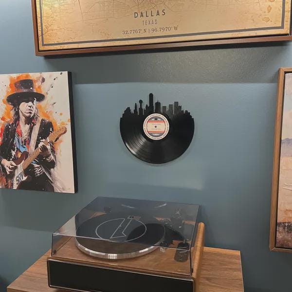 Minneapolis Skyline Vinyl Record Art: Unique Upcycled Wall Decor - Etsy