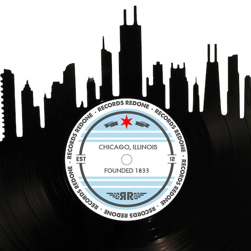 Atlanta Skyline Records Redone Label Vinyl Record Wall Art - Etsy
