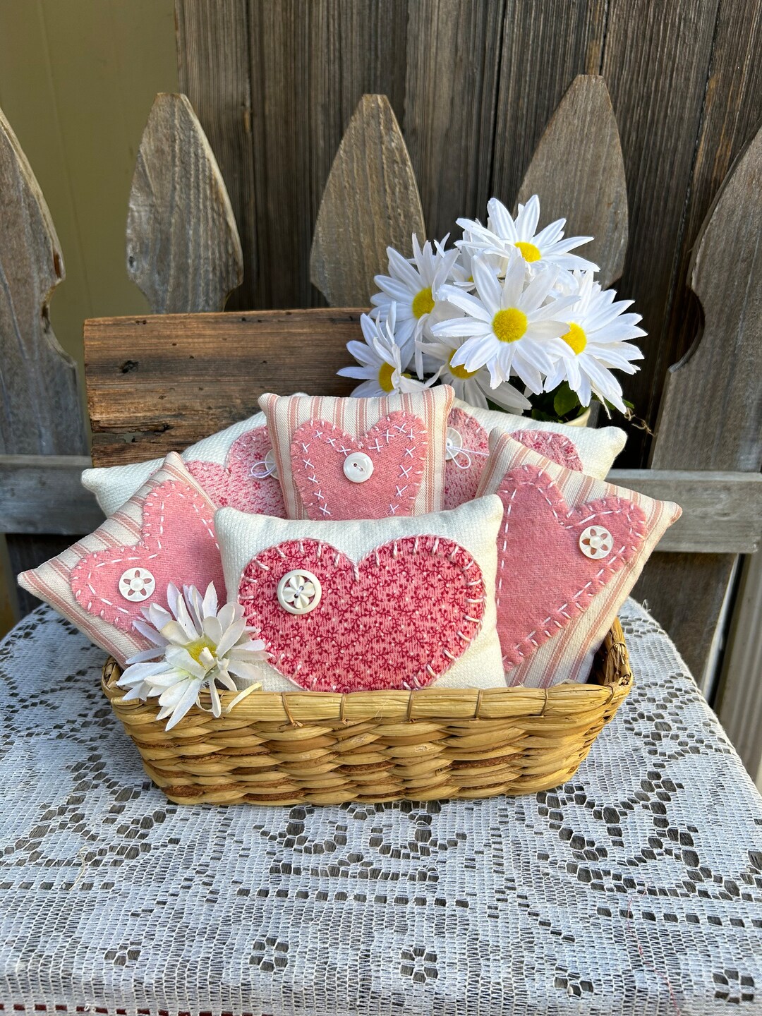 PDF * PRETTY in Pink - Small Pillow Pattern - Valentine Appliqué ...