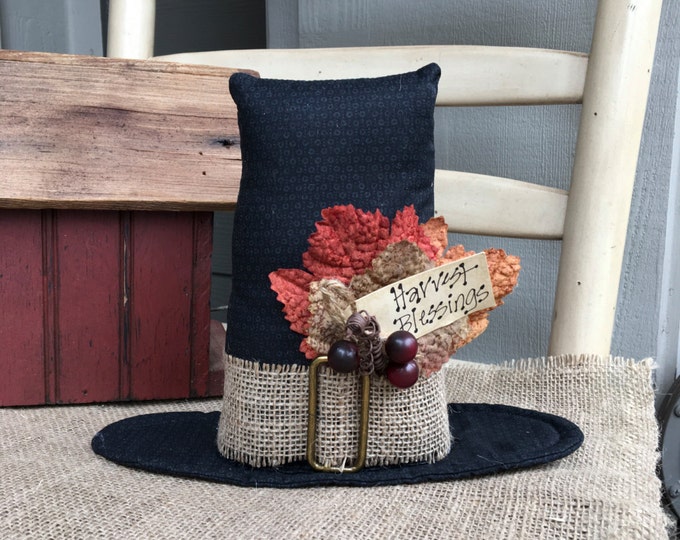 THANKSGIVING PILGRIM HAT primitive Table Decor Hat Bowl - Etsy