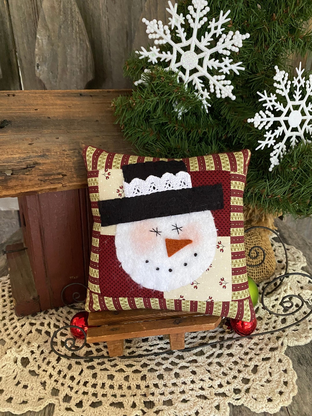PDF * SNOWMAN PATTERN* Mr. Snowball #237 - Cyndy Fahey Designs ...