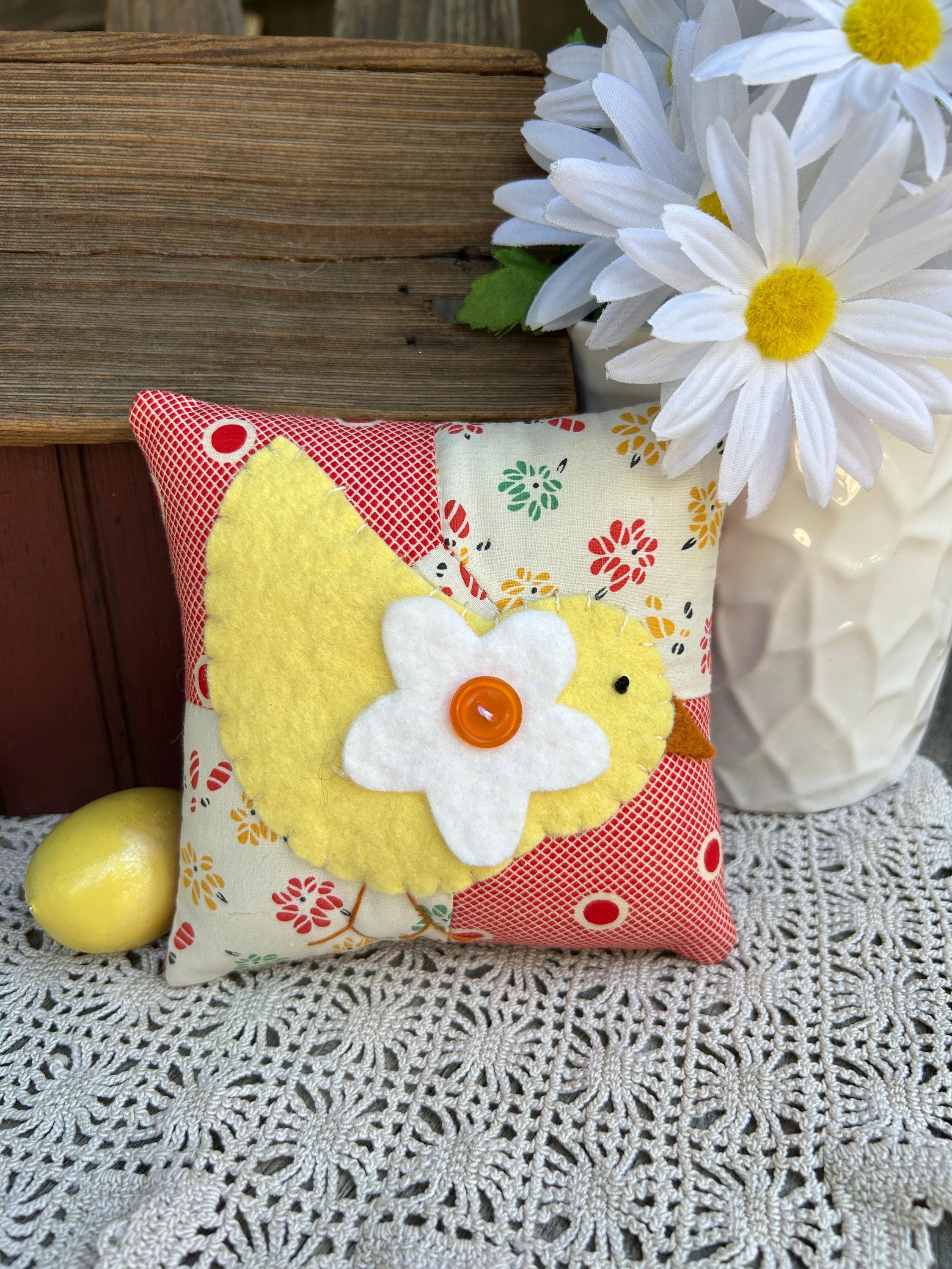 PDF* EASTER CHICK Pillow Pattern - #305 - Spring Easter Basket Sewing ...