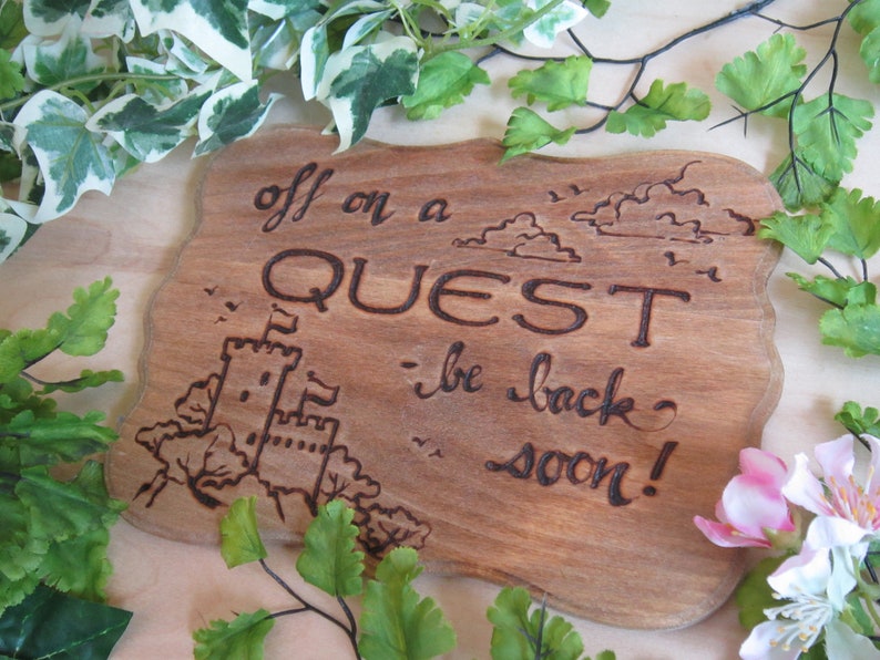 BRB off on a Quest Sign/plaque - Etsy
