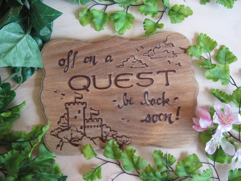 BRB off on a Quest Sign/plaque - Etsy