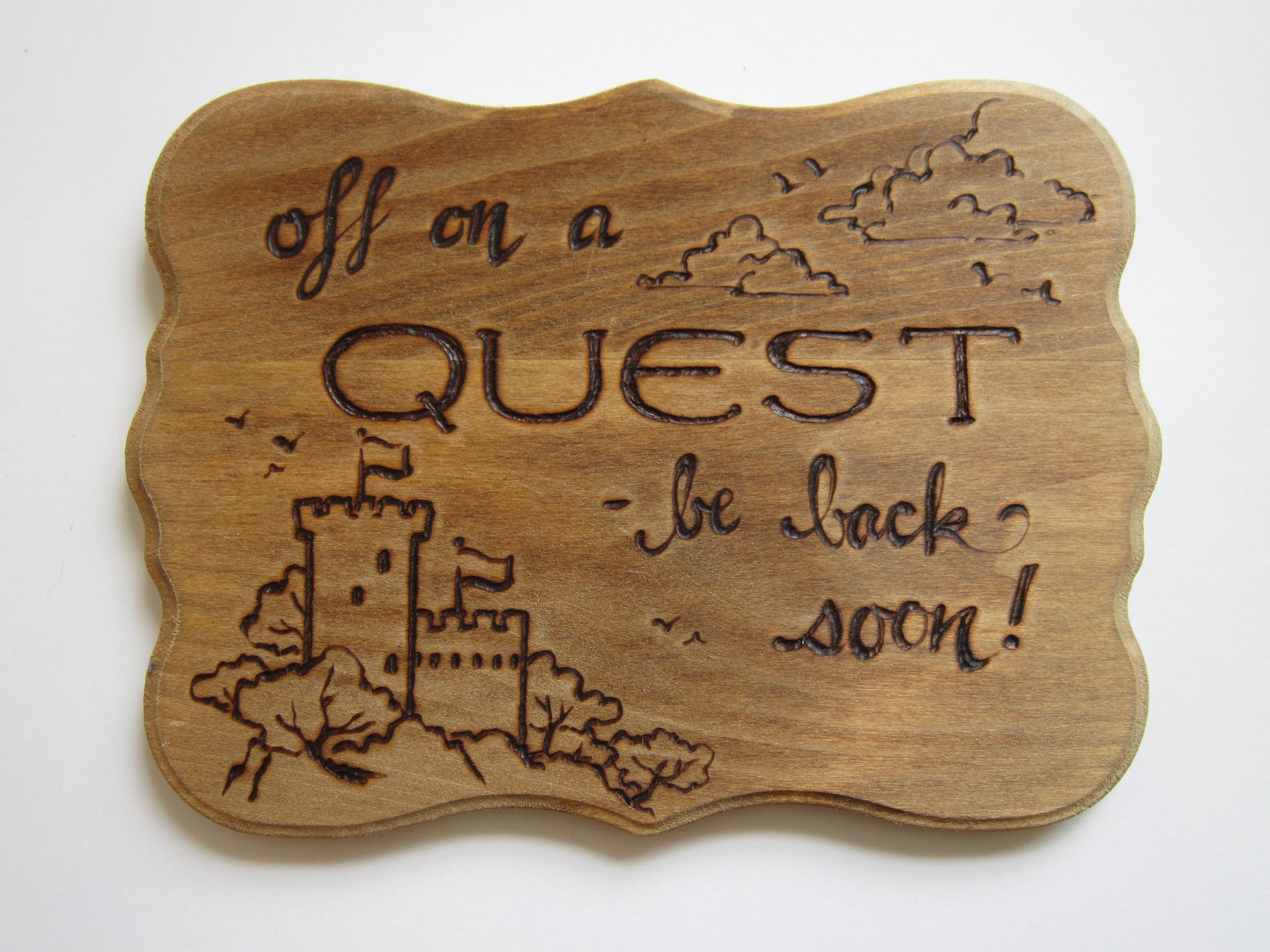 BRB off on a Quest Sign/plaque - Etsy