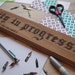 Creativity in Progress | Wooden Warning Sign - Etsy