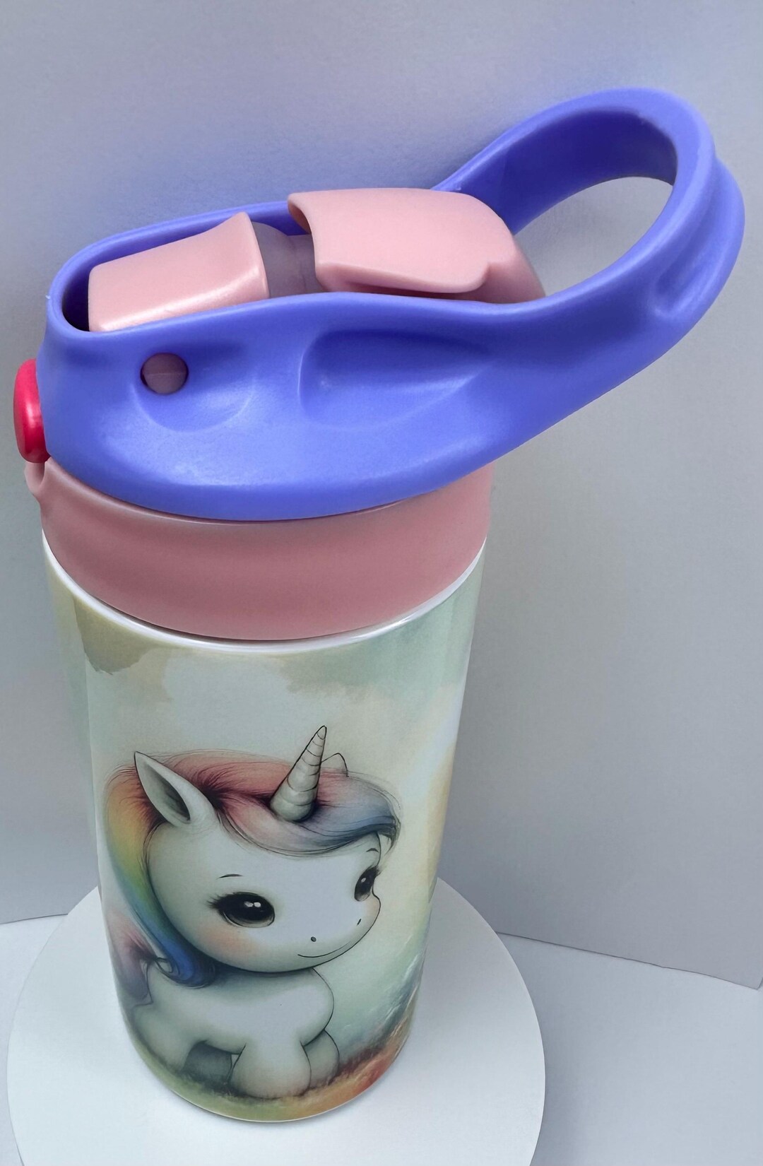 Kids Sippy Cup / Tumbler 12 Oz Pop up Straw Lid Spill Proof Valve. Baby ...