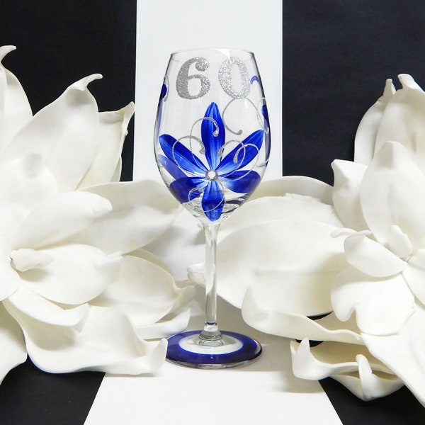 Personalized 60th Birthday Gift, 60th Birthday Wine Glass, 60th ...