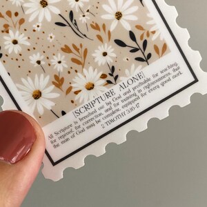 Sola Scriptura Five Solas Reformation Day Vintage Floral Postage Stamp ...