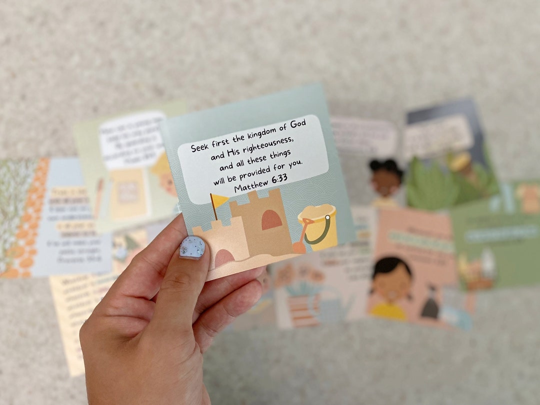 DIGITAL Kids Walking in Wisdom Set of 10 Verse Cards Printable Download ...