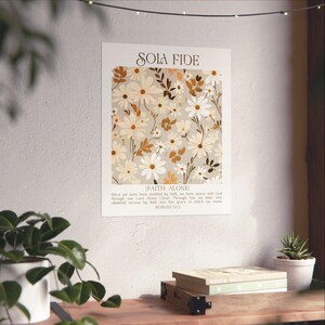Sola Fide Poster | Five Solas Reformation Day Christian Faith Alone ...
