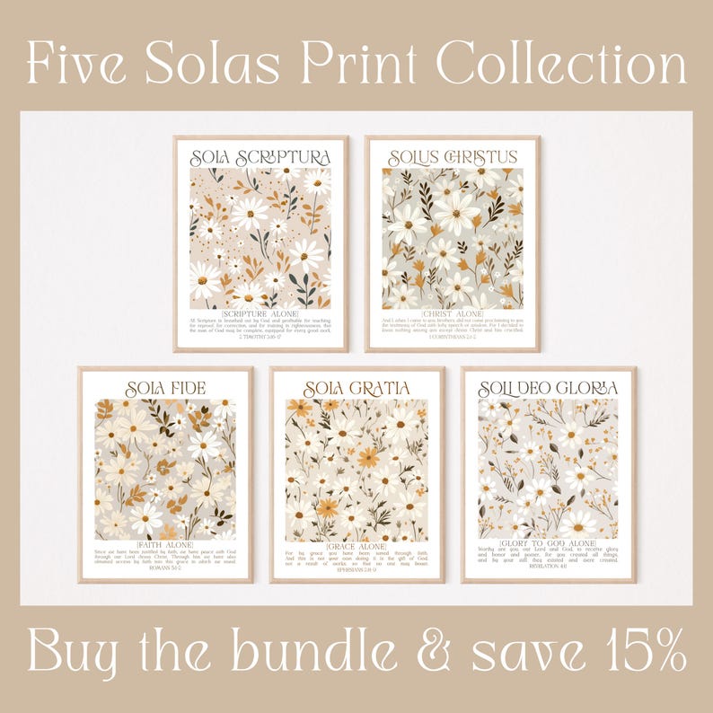 Sola Fide Poster | Five Solas Reformation Day Christian Faith Alone ...