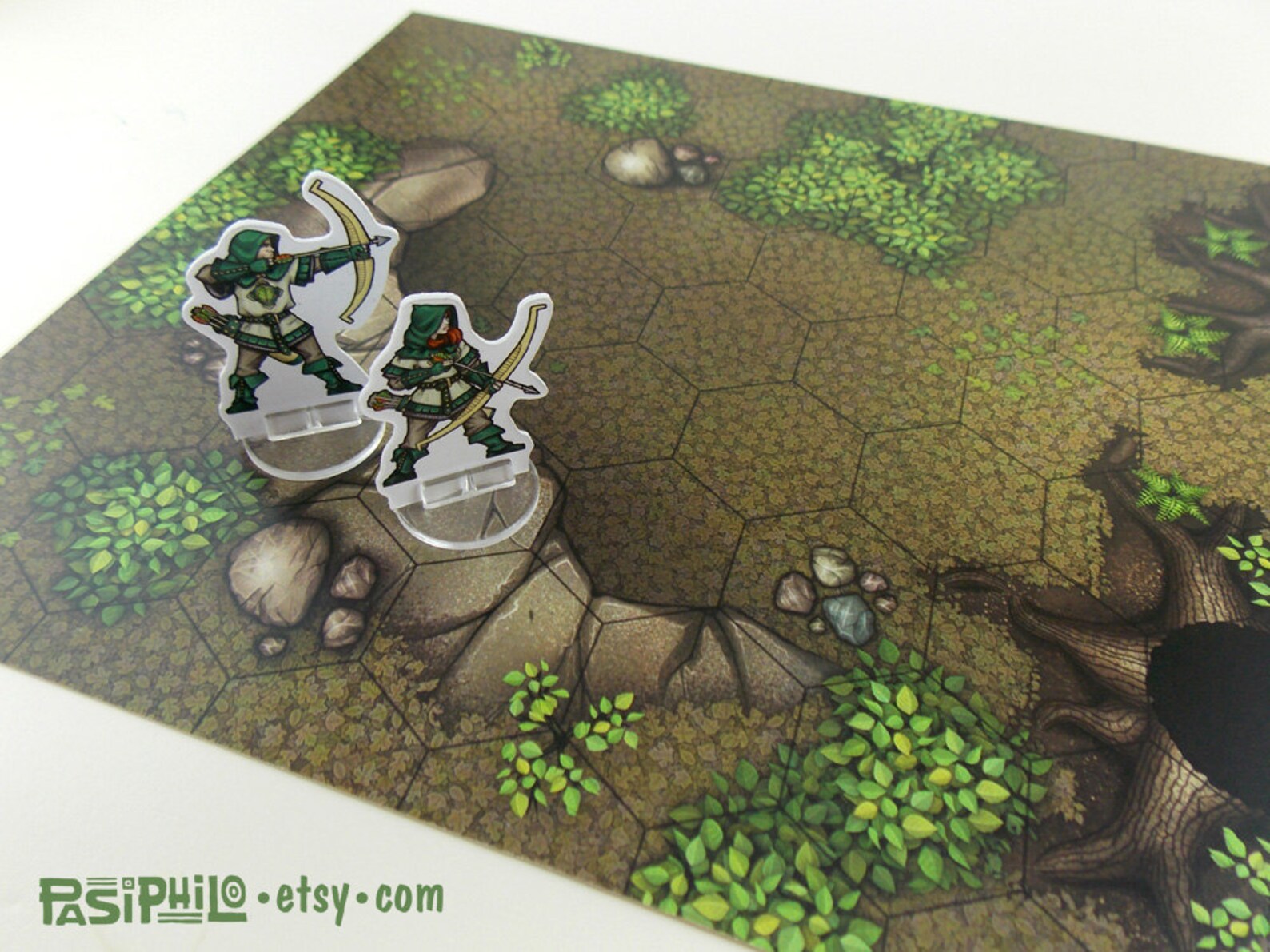 Tabletop RPG Forest Hex Grid Terrain Tiles Set #2 - Etsy Canada