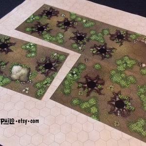 Tabletop RPG Forest Hex Grid Terrain Tiles Set #2 - Etsy Canada