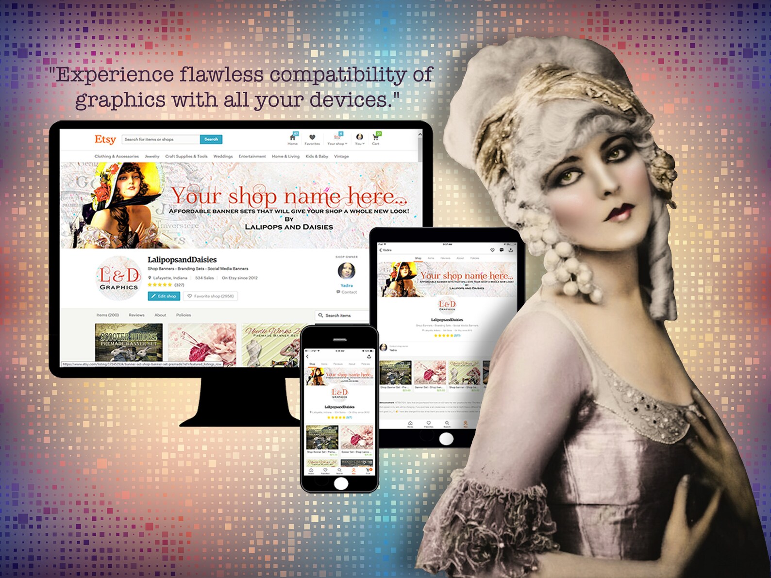 Etsy Shop Banner Set / Premade Banner Set / Etsy Graphics / Etsy ...